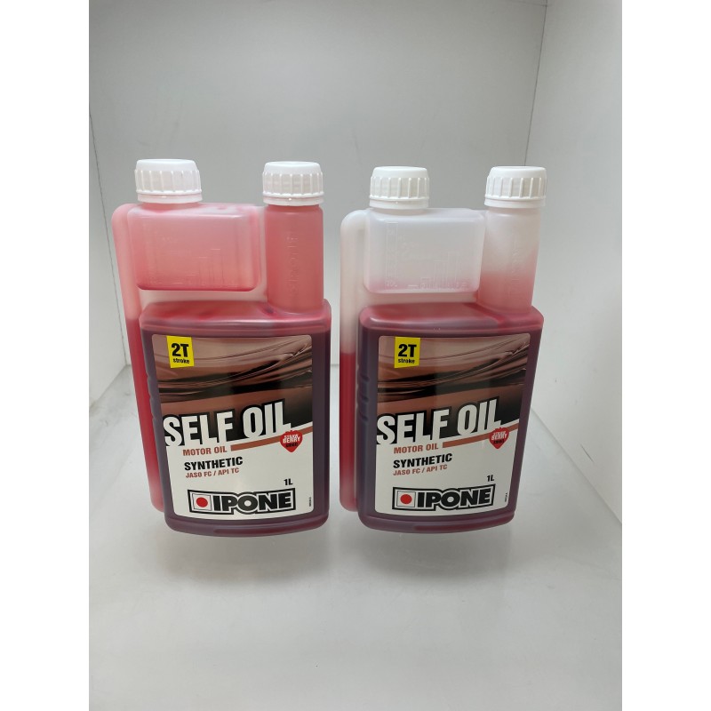 IPONE - Lot de 2 Bidons Huile Moteur Synthétique 2T Self Oil - 800352