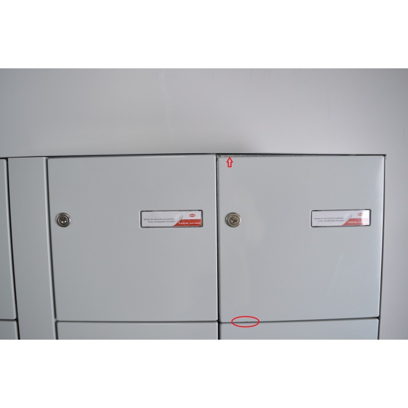 RENZ 3x4 extérieures - Bloc de 12 boîtes aux lettres collectives