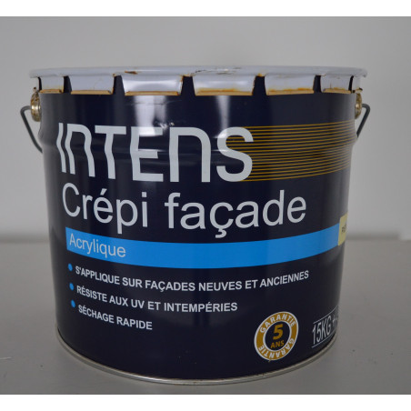 INTENS - Pot de 15Kg de Crépi Façade Acrylique Ton Pierre - 258664