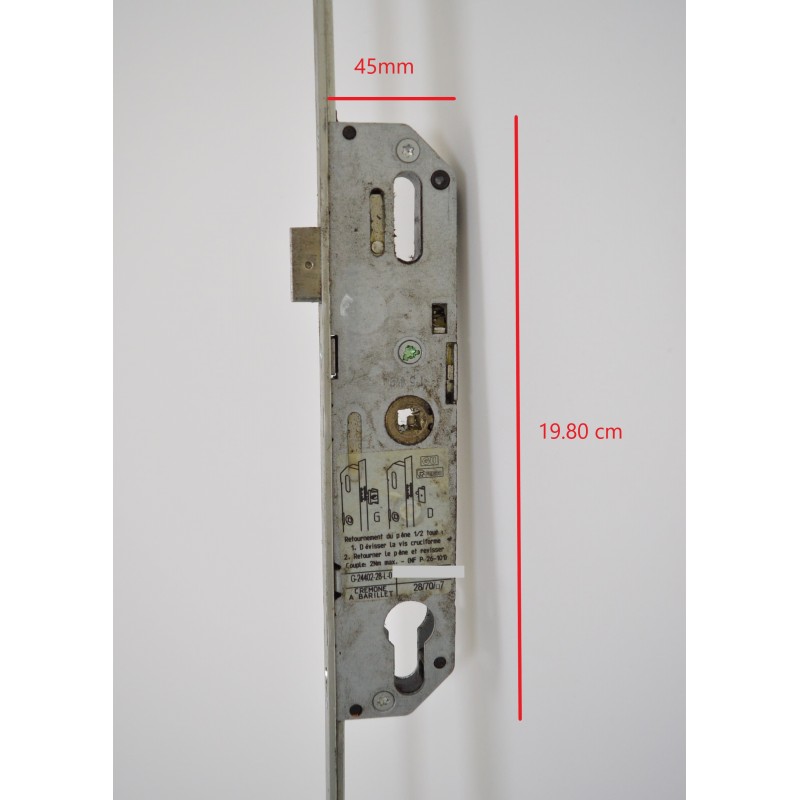 FERCO - Crémone Serrure GU 4 galets - G24402-28-L-OF