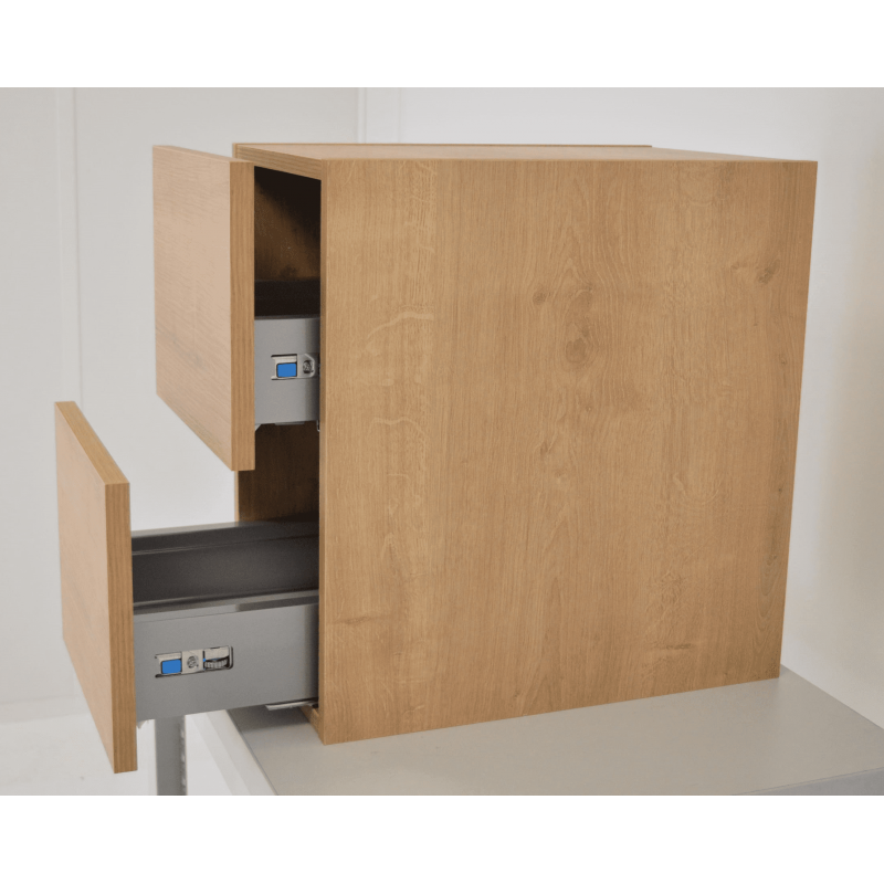 ALTERNA - Meuble Caisson 2 Tiroirs Séducta 30cm Chêne Naturel 7309940