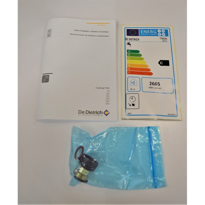 DE DIETRICH Chauffe-Eau Electrique 200L Cor-Email THS Stéatite 7788346