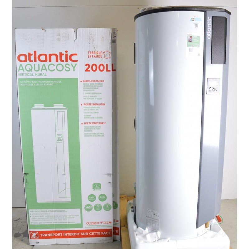 ATLANTIC Chauffe-Eau Thermodynamique Air Extrait 200L Aquacosy 350102