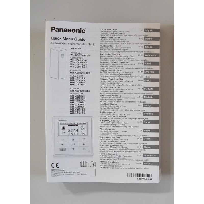 PANASONIC Unité Intérieure de Pompe à Chaleur 12-16kW - WH-ADC1216H6E5
