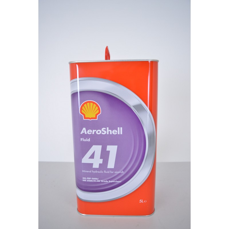 SHELL - Bidon 5L d'Huile Hydraulique Fluid 41 pour avions - 550043813