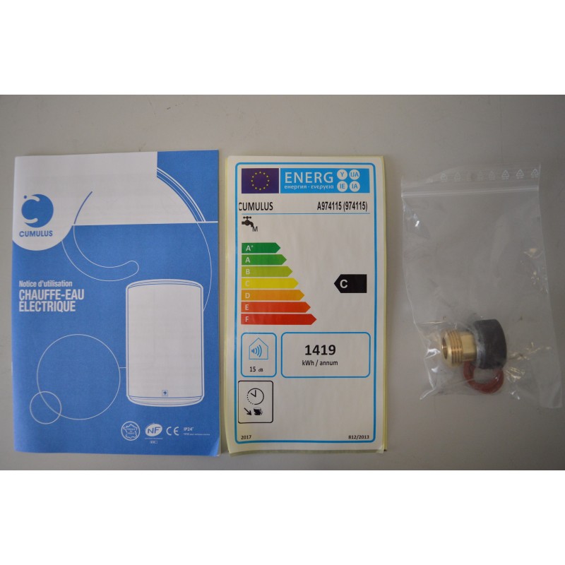 CUMULUS - Chauffe-Eau 150L Stéatite Vertical Mural Monophasé - 974115