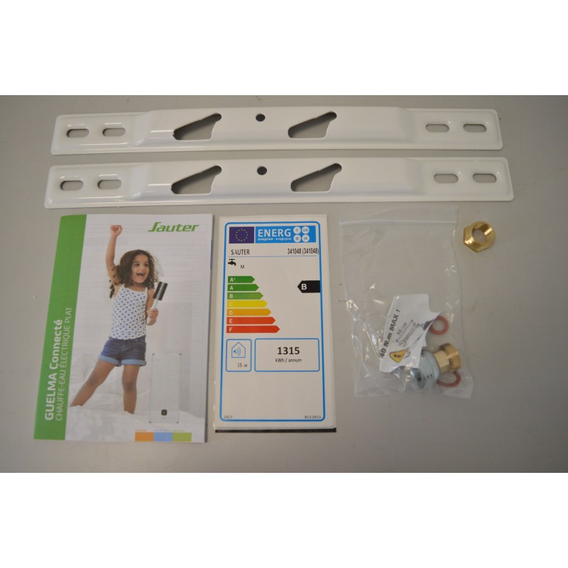 SAUTER - Chauffe-Eau Electrique Plat 80L Guelma Connecté Mural 341048