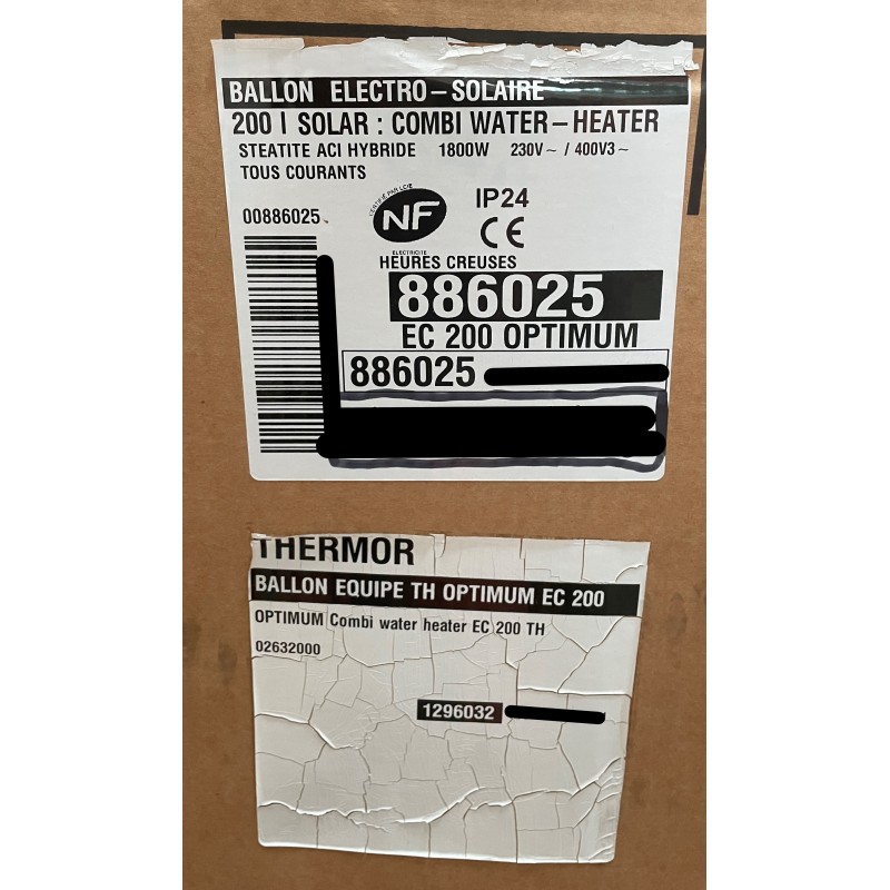 THERMOR - Chauffe-Eau Solaire 200L Biopack Optimum EC 200 - 263200