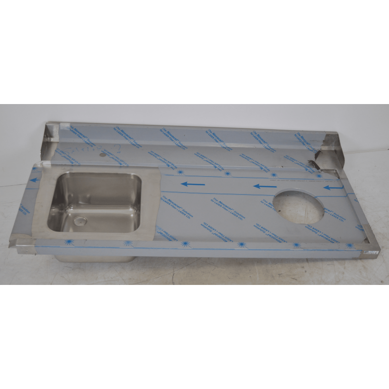 TOURNUS Plonge Inox Avec Bac, Egouttoir et Trou Vide-Déchets 507506