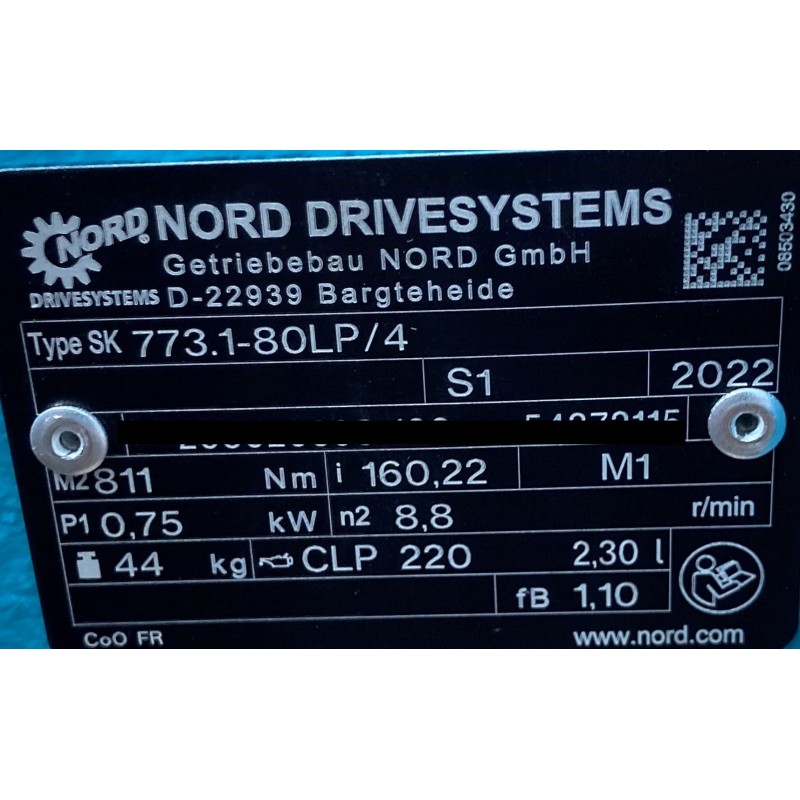 NORD DRIVESYSTEMS - Moto-Réducteur - SK773.1-80LP/4