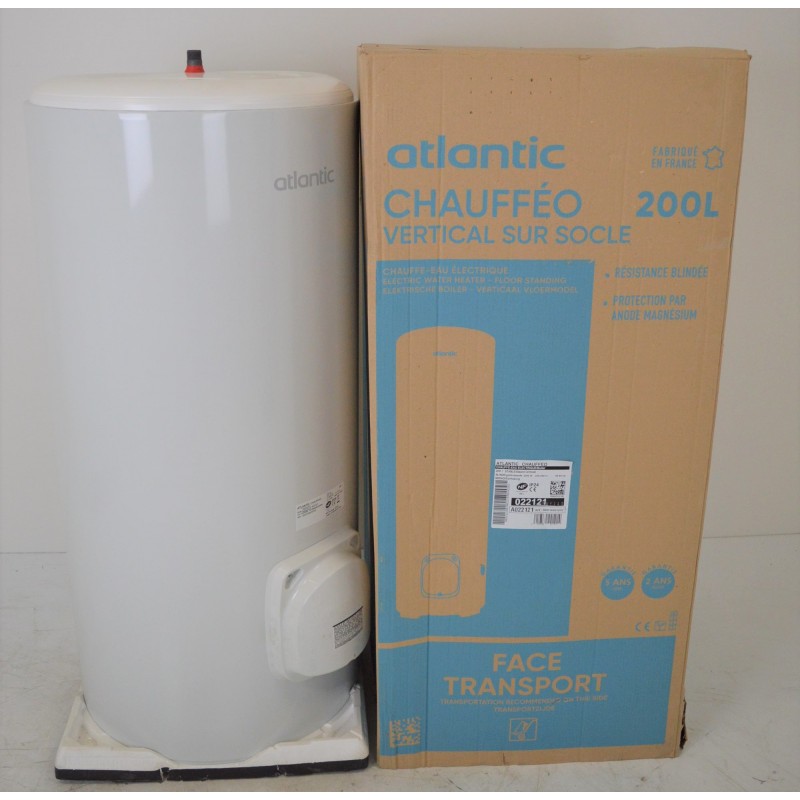 ATLANTIC - Chauffe-Eau Electrique 200L Chaufféo Stable Vertical 022121