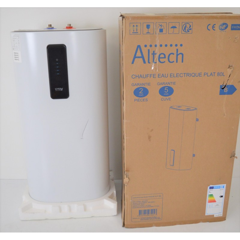 ALTECH - Chauffe-Eau Électrique Plat 80 L Stéatite Monophasé - 4022033