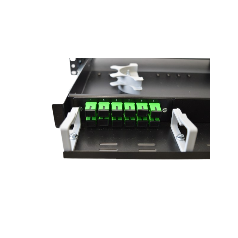 Tiroir Optique Coulissant 3 Modules Equipé 12 Raccords SC/APC duplex
