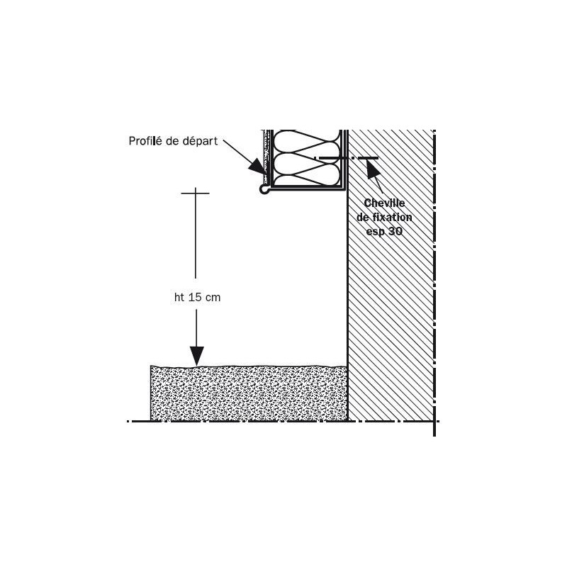 Lot de 10 Profilés de Départ Goutte d'Eau Pour ITE 140mmx2,50m