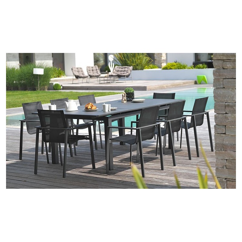 DCB GARDEN - Table de Jardin Extensible 240/300cm - MIAMI-TB ALU 300