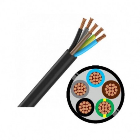 EL SEWEDY - CABLES 80m de Câble U-1000 R2V 5G 10mm2 1376 XP C32-321