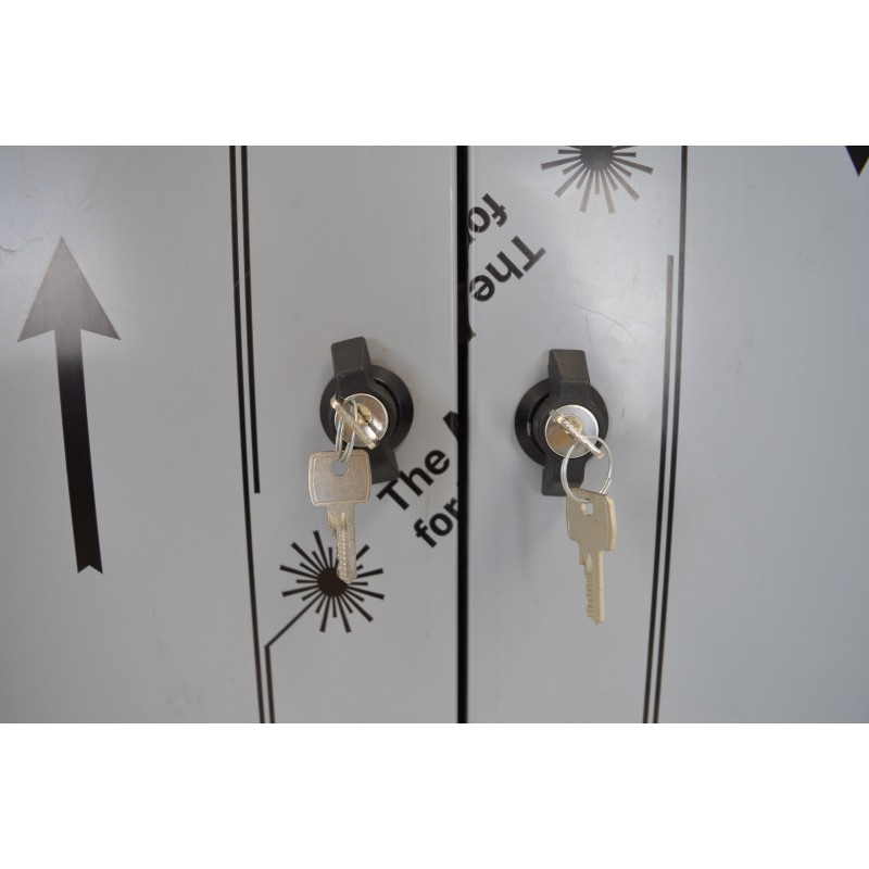 SOFINOR Armoire Haute 2 Portes Battantes Inox MAT2PH