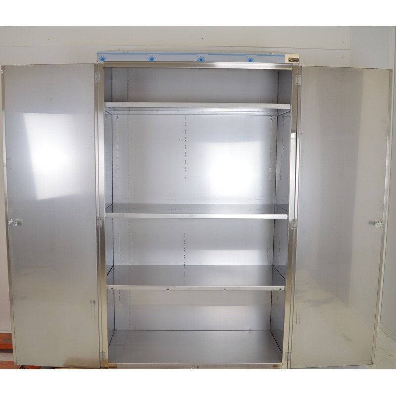 SOFINOR Armoire Haute 2 Portes Battantes Inox MAT2PH