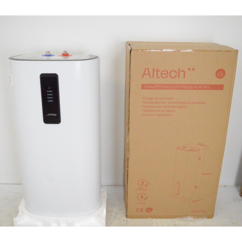ALTECH - Chauffe-Eau Électrique Plat 80 L Stéatite Monophasé - 4022033