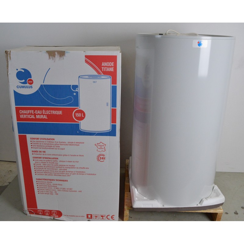 CUMULUS EXPERT - Chauffe-eau Électrique 150L Stéatite Vertical 984626