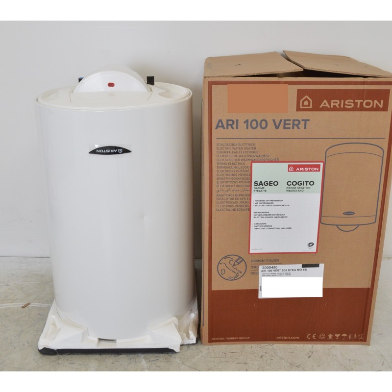 ARISTON - Chauffe-Eau Electrique 100L Sageo Stéatite Vertical 3000450