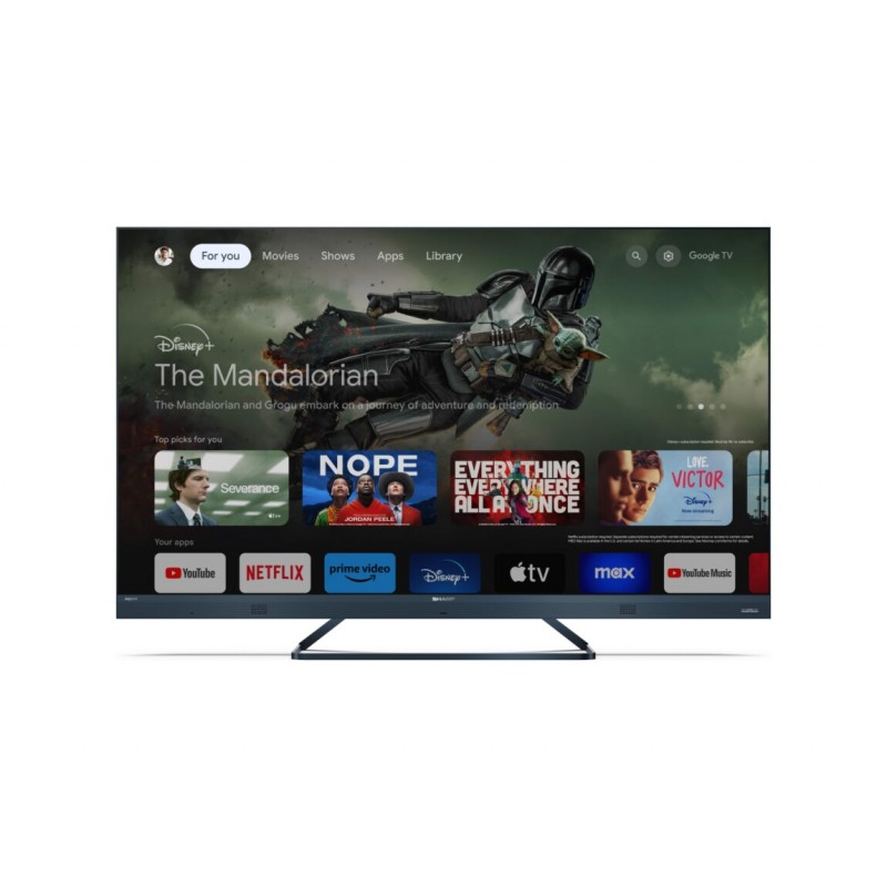 SHARP - Téléviseur Ultra HD 4K 50" LED Intelligente Wifi Noir -50FQ5EG