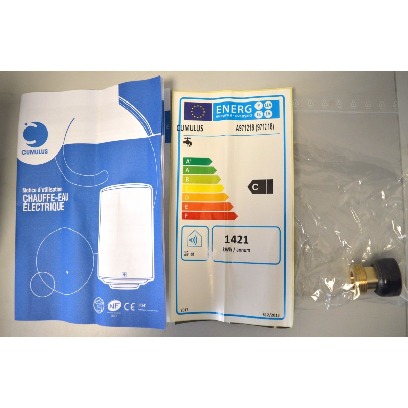 CUMULUS - Chauffe-Eau Électrique 150L Stéatite Vertical Mural - 971218