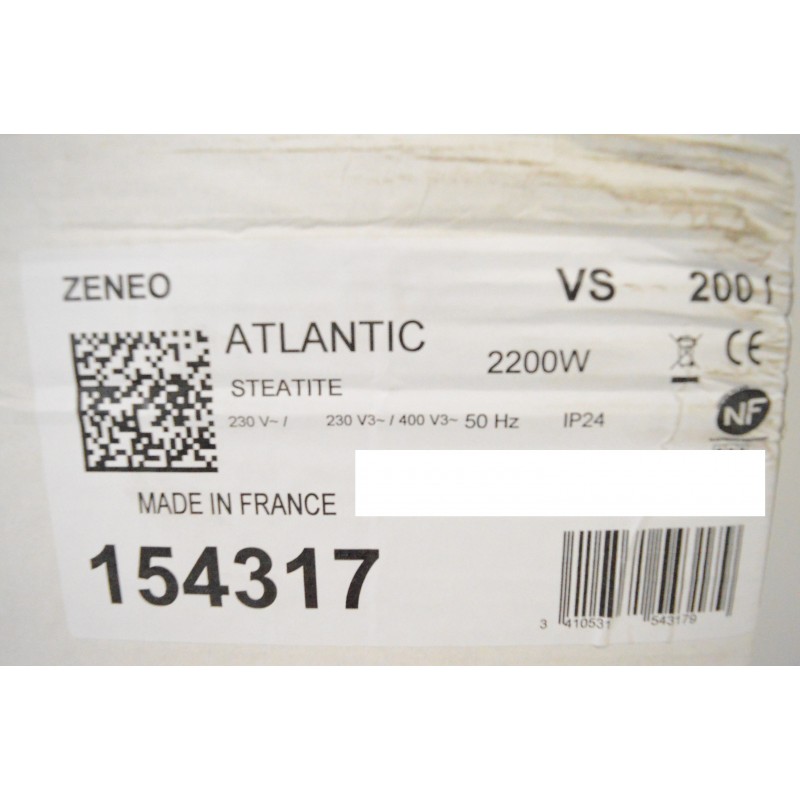 ATLANTIC - Chauffe-Eau Electrique 200L Zénéo Stéatite - 154317