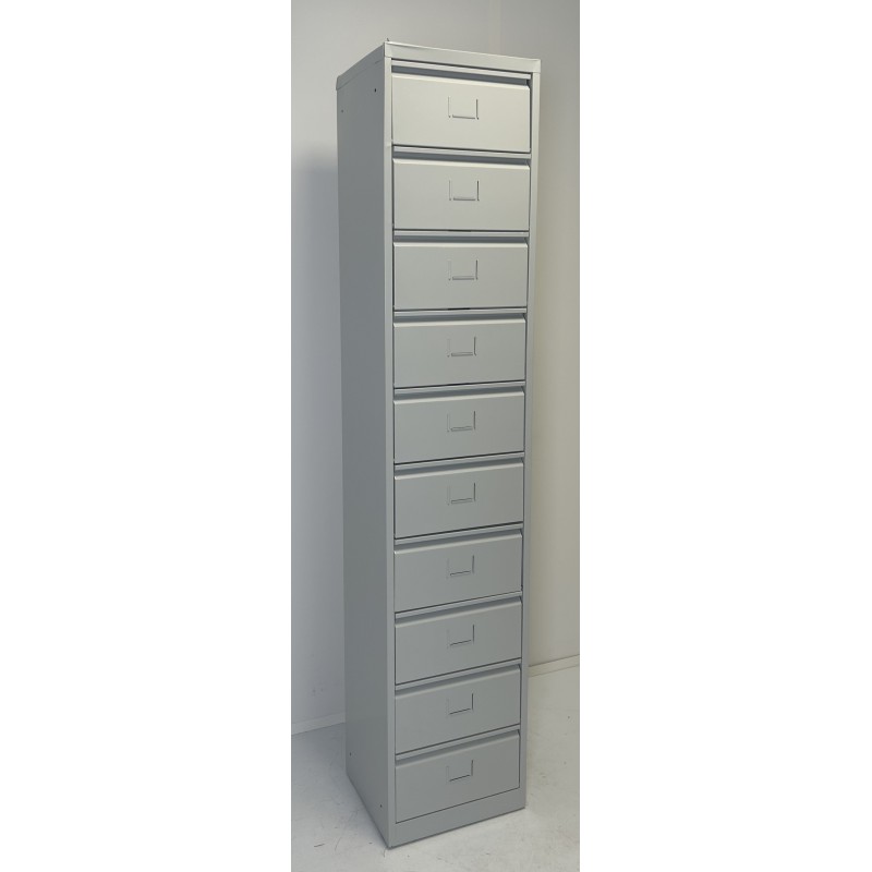 MTI - Armoire Colonnes à Clapets 10 Cases Monobloc Gris - FDC10-GC
