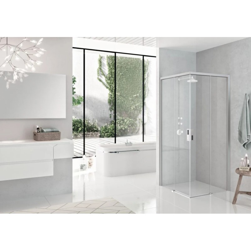 NOVELLINI - Paroi de Douche d'Angle avec Portes Coulissantes Opéra