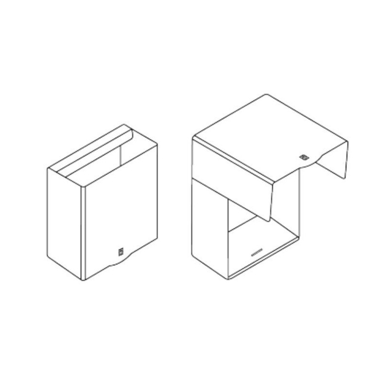 LEABOX - Corbeille Murale Intérieure Hall Anti-Feu 23 Litres - 175297