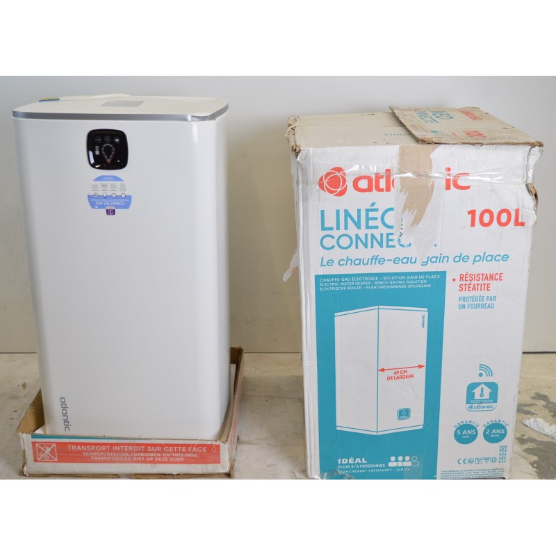 ATLANTIC - Chauffe-Eau Électrique Carré 100 L Linéo Connecté - 157213