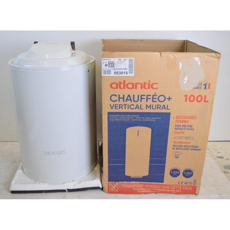 ATLANTIC - Chauffe-Eau Électrique 100 L Chaufféo Plus Stéatite 053015
