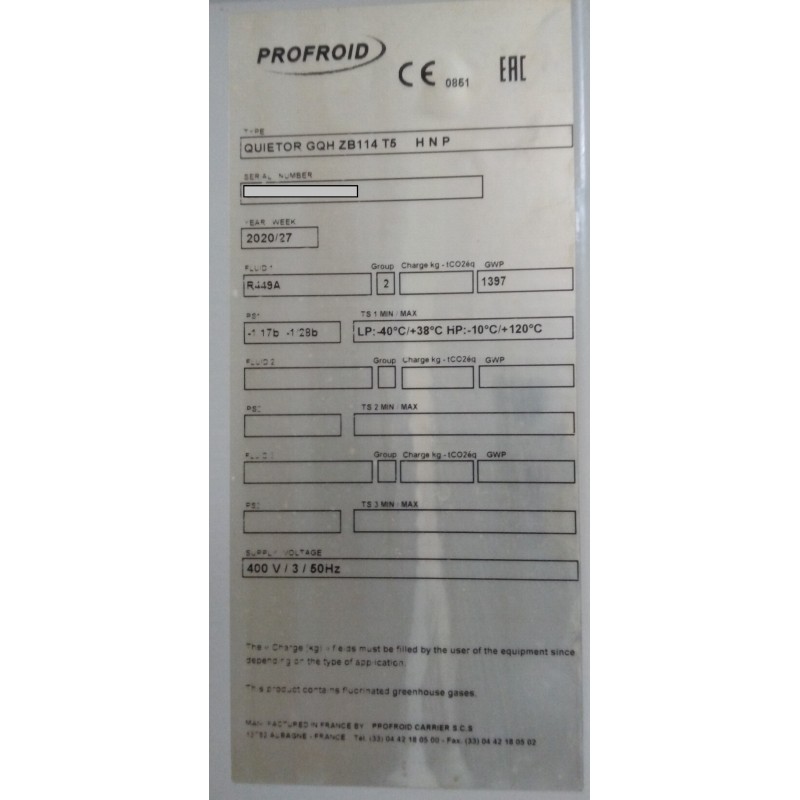 PROFROID - Groupe de Condensation Quietor pour Chambres Froides 224630